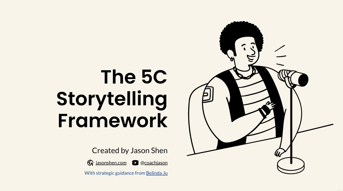 5C Storytelling Framework (Free Resource) · Jason Shen | The Outlier Coach